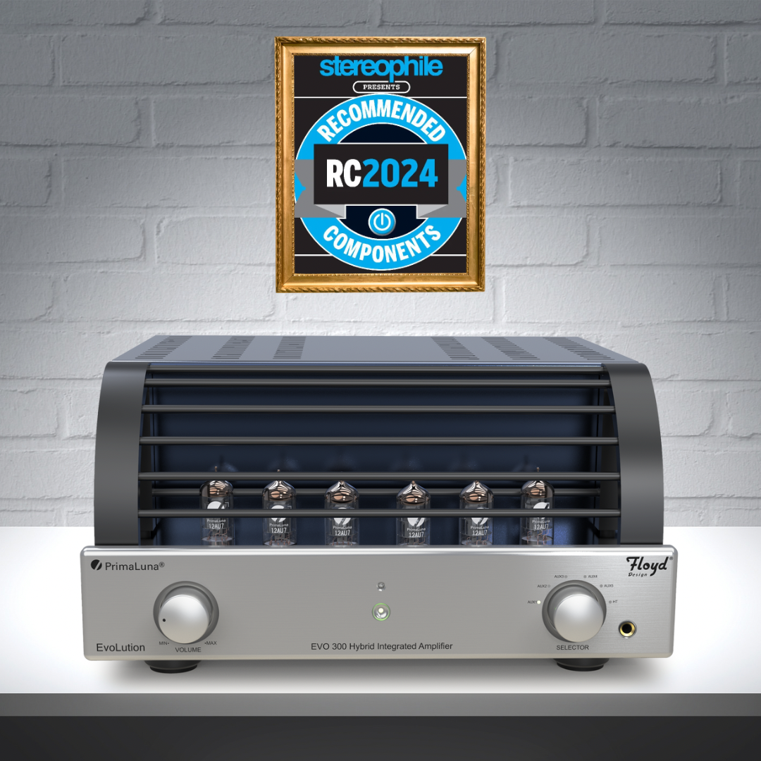 Our PrimaLuna EVO 300 Hybrid Integrated Amplifier has been awarded the ...
