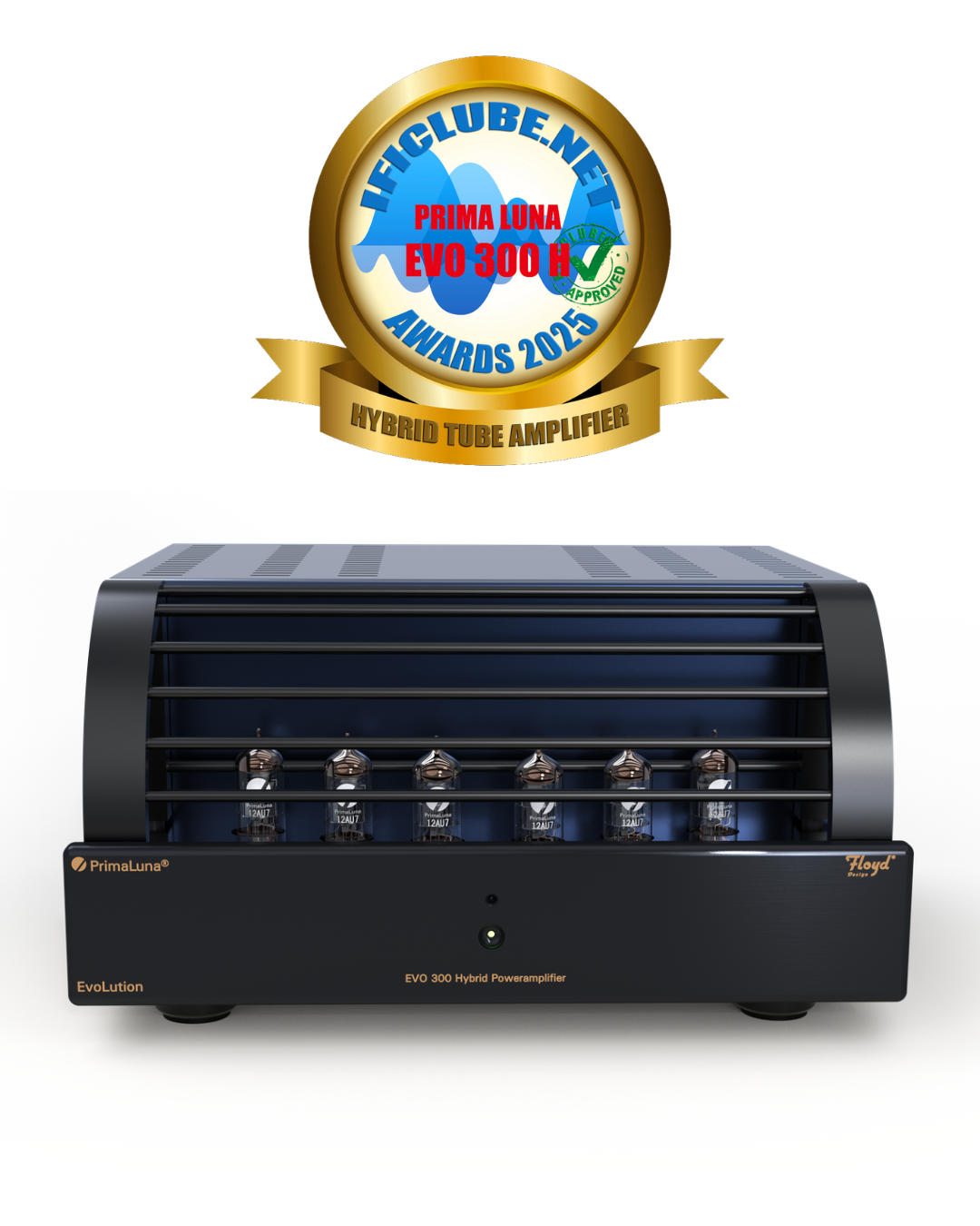 PrimaLuna EVO 300 Hybrid Power Amplifier awarded with the HIFICLUBE.NET ...